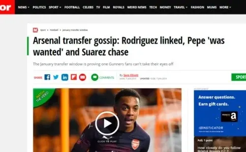 Mirror: Arsenal podría ficharlo para junio - Bolavip