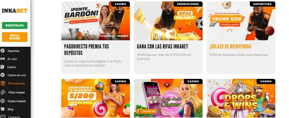 Código de bono Inkabet Péru: S/50 gratis | Válido marzo 2025