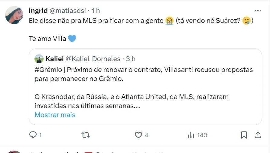 Setorista disse isso: Villasanti recusou duas ofertas antes de acerto ...