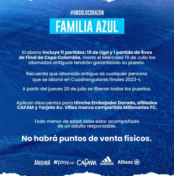 Atención Millonarios Salen A La Venta Los Abonos Para La Liga