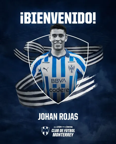 Rayados le da la bienvenida oficial a Johan Rojas - Bolavip Mexico