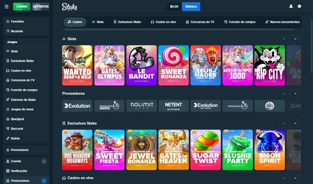 Stake casino: reseña y juegos de casino disponibles