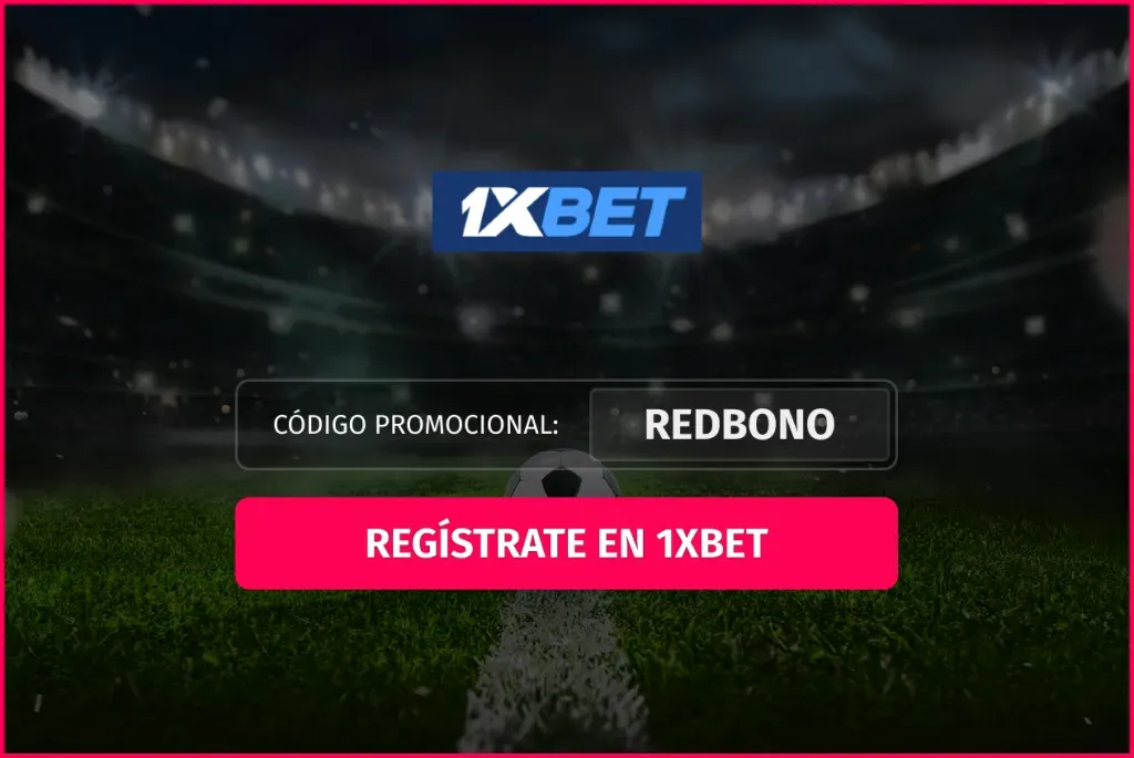 Código promocional 1XBET "REDBONO" válido en junio 2024