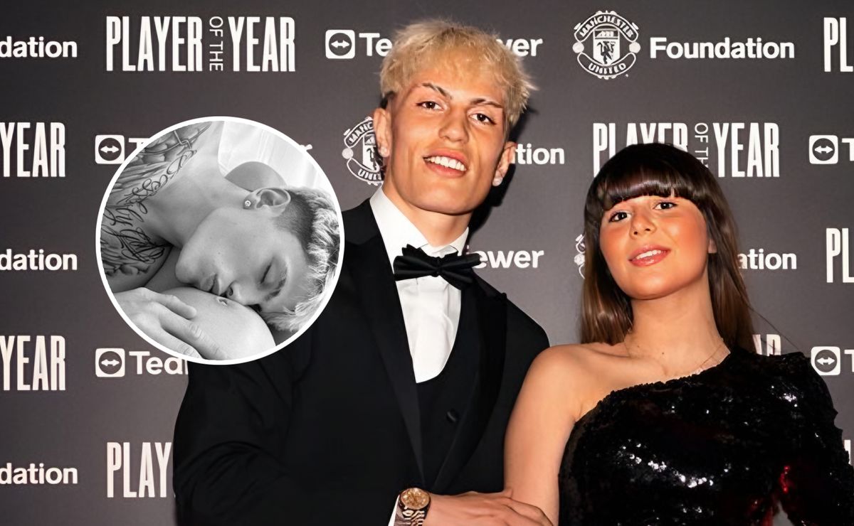 Garnacho cumplió los 19 y su novia le regaló el más tierno de todos los ...