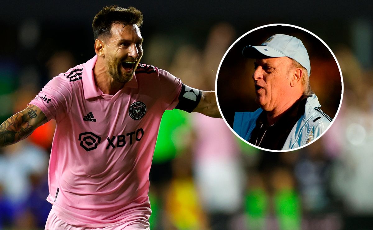 El emotivo mensaje del Coco Basile para Messi tras su gol de tiro libre ...