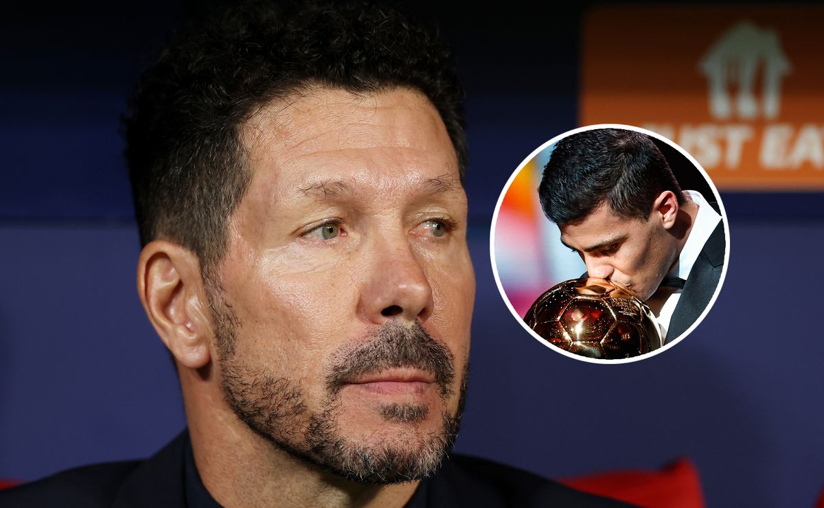 Cholo Simeone felicitó a Rodri por el Balón de Oro y confesó un detalle ...