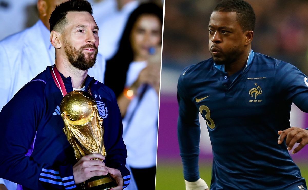 Patrice Evra volvió a cargar contra Lionel Messi: ''Le dieron el Mundial''