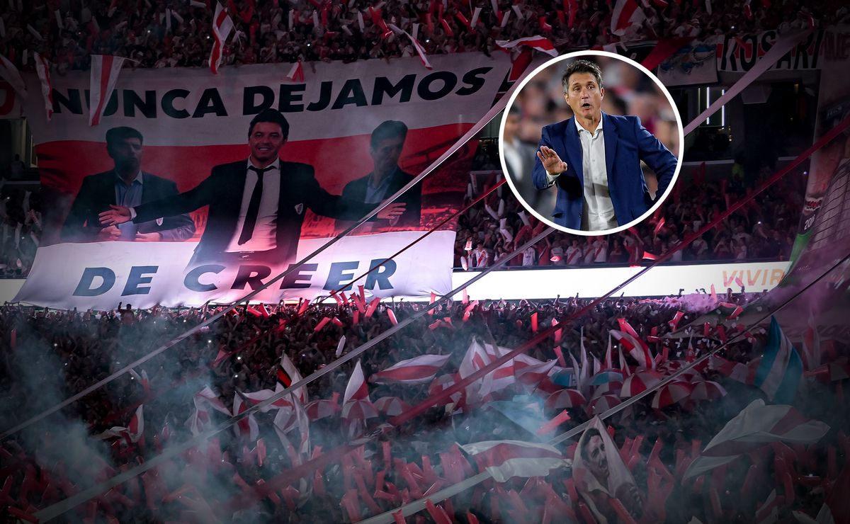 No se vio en TV: la bandera que le dedicaron los hinchas de River a ...