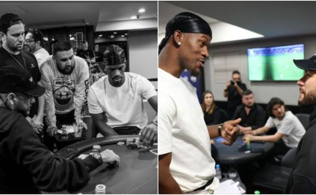 Neymar e Jimmy Butler jogaram poker em São Paulo; os dois astros de ...