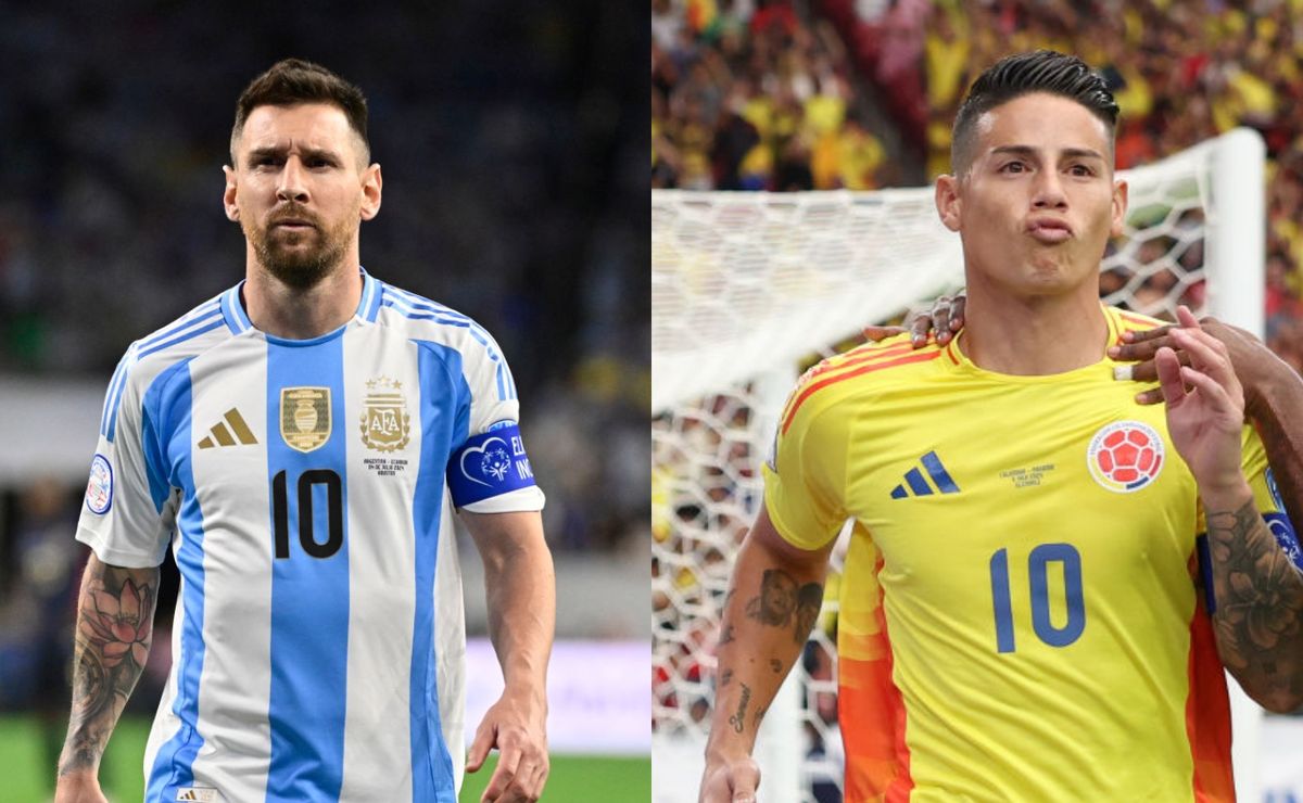 Messi x James: Duelo de gigantes de Argentina e Colômbia decide título ...