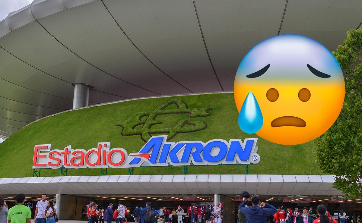 ¡Preoupación! Así luce el campo de juego del estadio Akron de Chivas ...