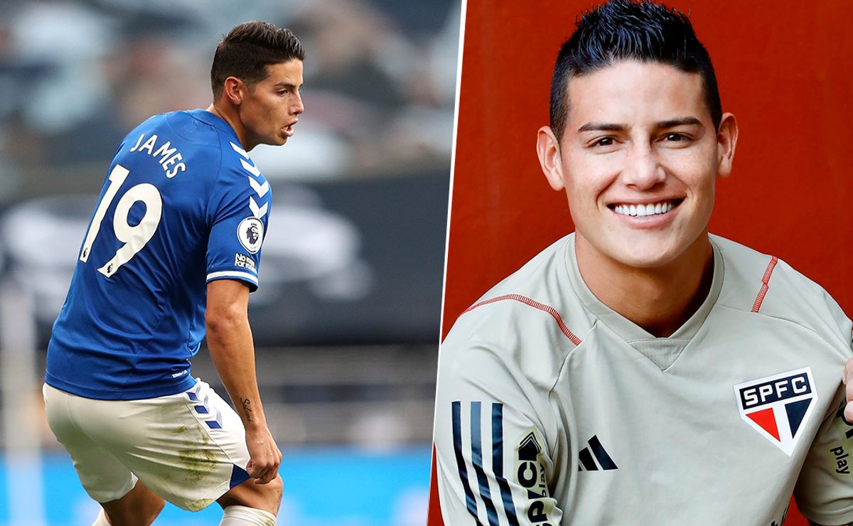 ¿Igual que en Everton? Este es el número que usaría James Rodríguez en Sao Paulo - Bolavip Colombia