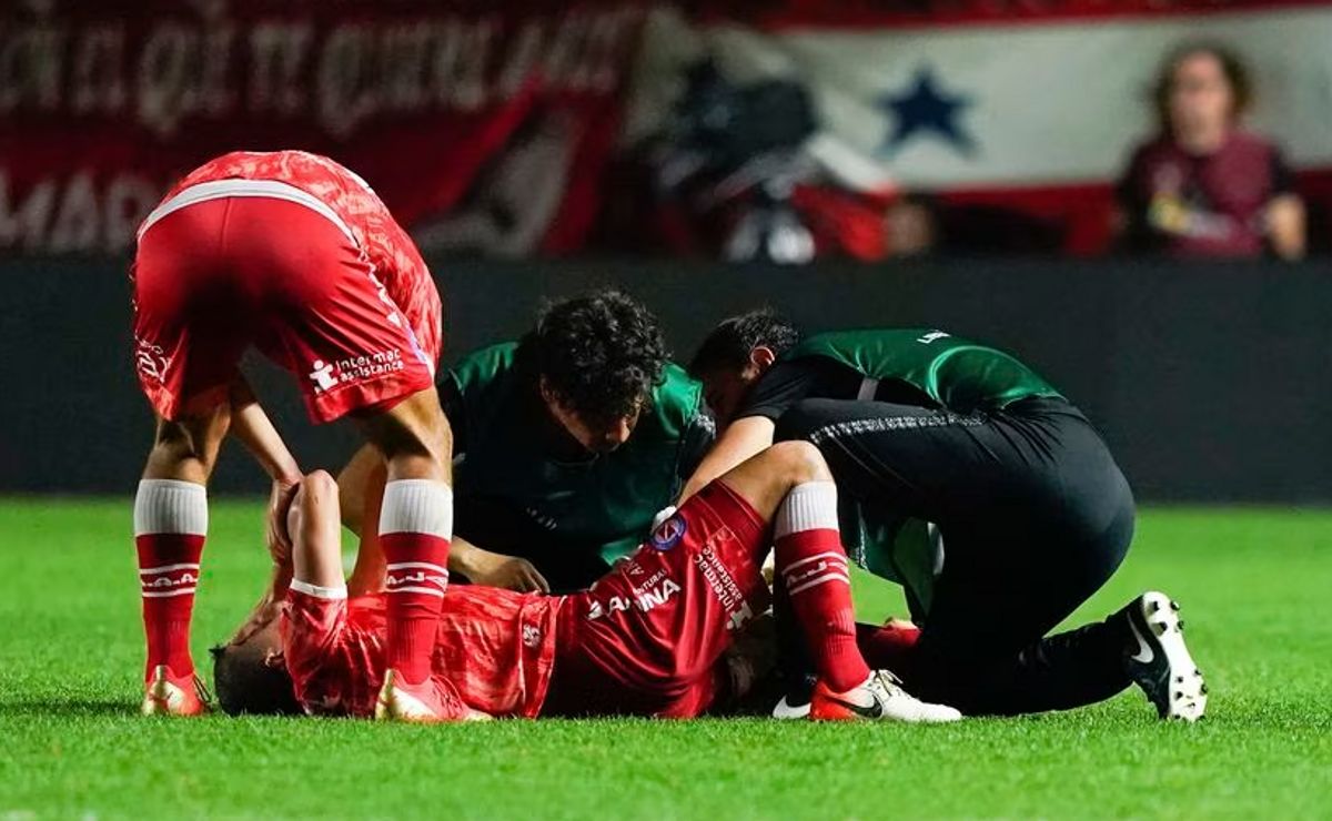 Así quedó jugador de Argentinos que lesionó Marcelo en la Copa Libertadores - Bolavip Colombia