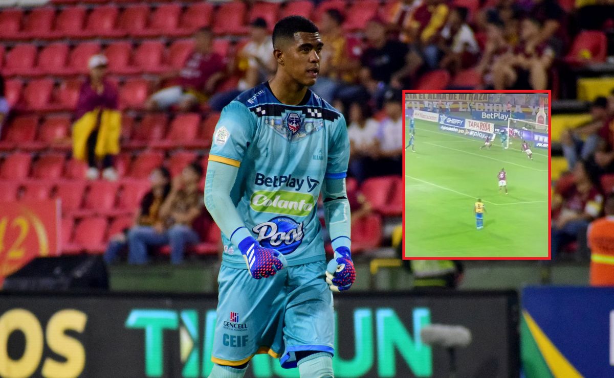 El jugadón al estilo europeo del arquero de Fortaleza frente a Tolima ...