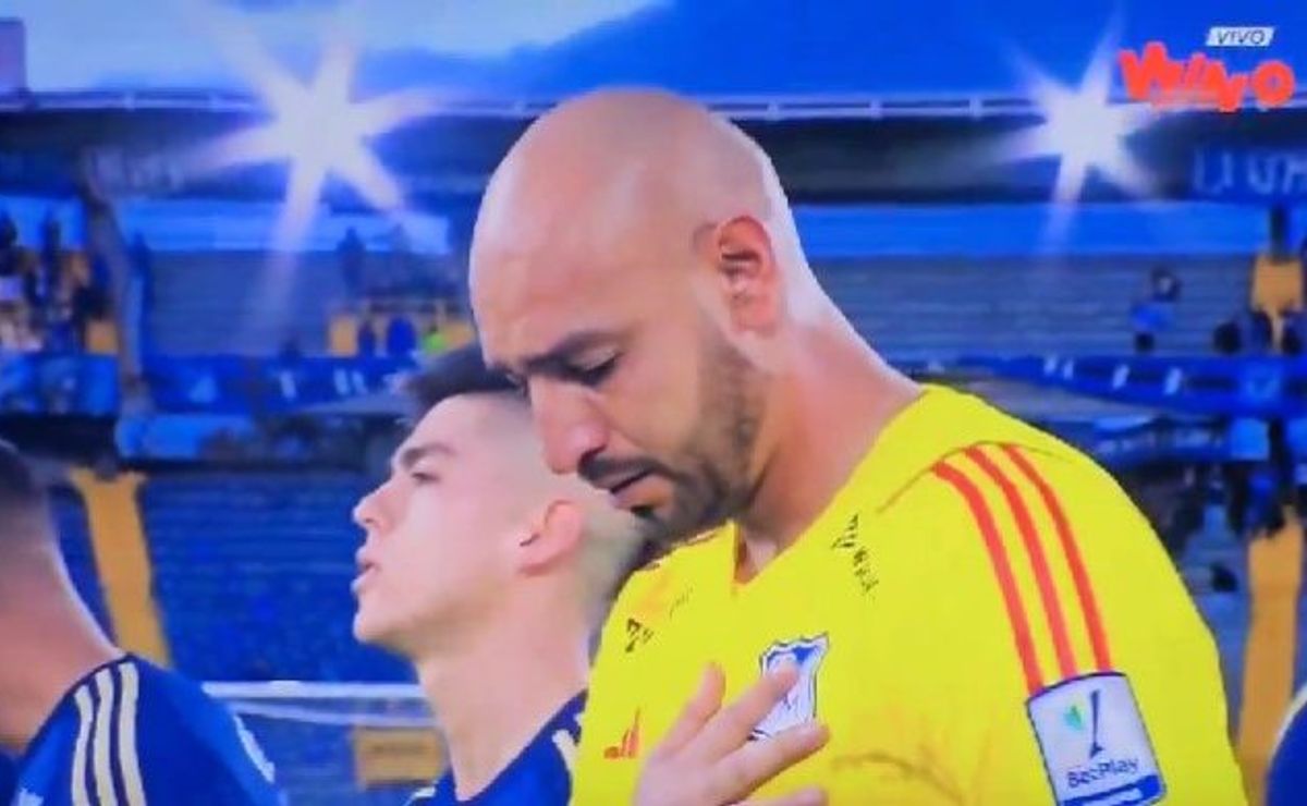 El llanto de Diego Novoa por debutar con Millonarios en El Campín