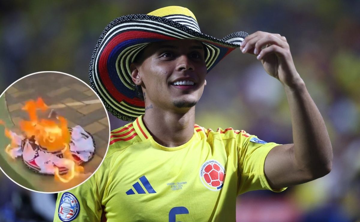 Alcalde molesto, quemó sombrero que usó Richard Ríos en la Copa América ...