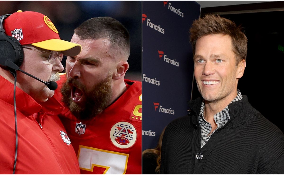Tom Brady reacts to Travis Kelce yelling at Andy Reid in 2024 Super Bowl - Bolavip US