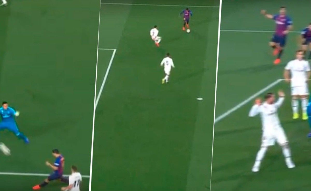 Un gol de locos: genialidad de Suárez, confusión de Ramos y festejo de ...