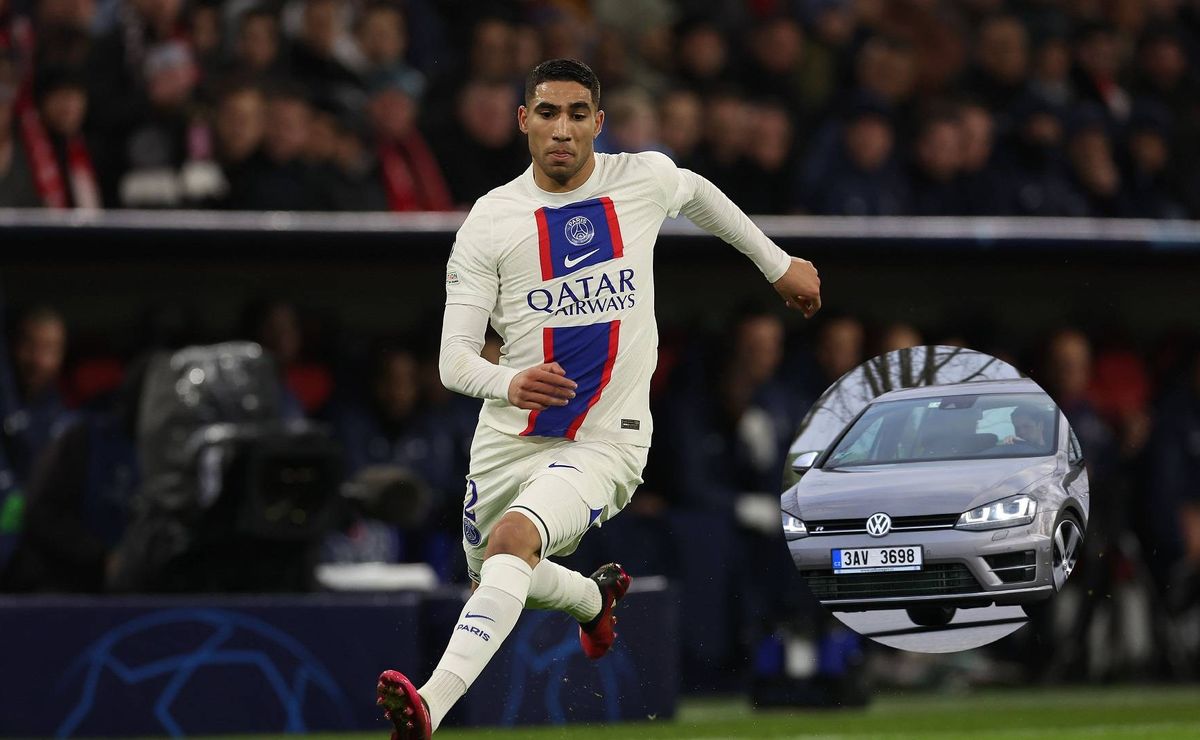 No lo imaginarías: Este es el HUMILDE auto que maneja Achraf Hakimi ...