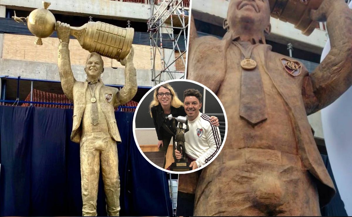 Escultora de la estatua de Marcelo Gallardo explica la gran polémica de ...
