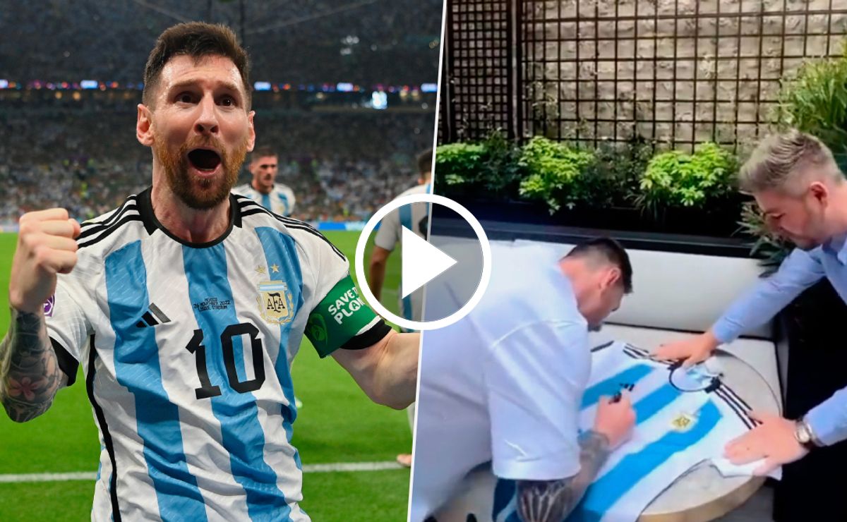 VIDEO | El gesto viral de Messi: la firma de camiseta más especial del ...