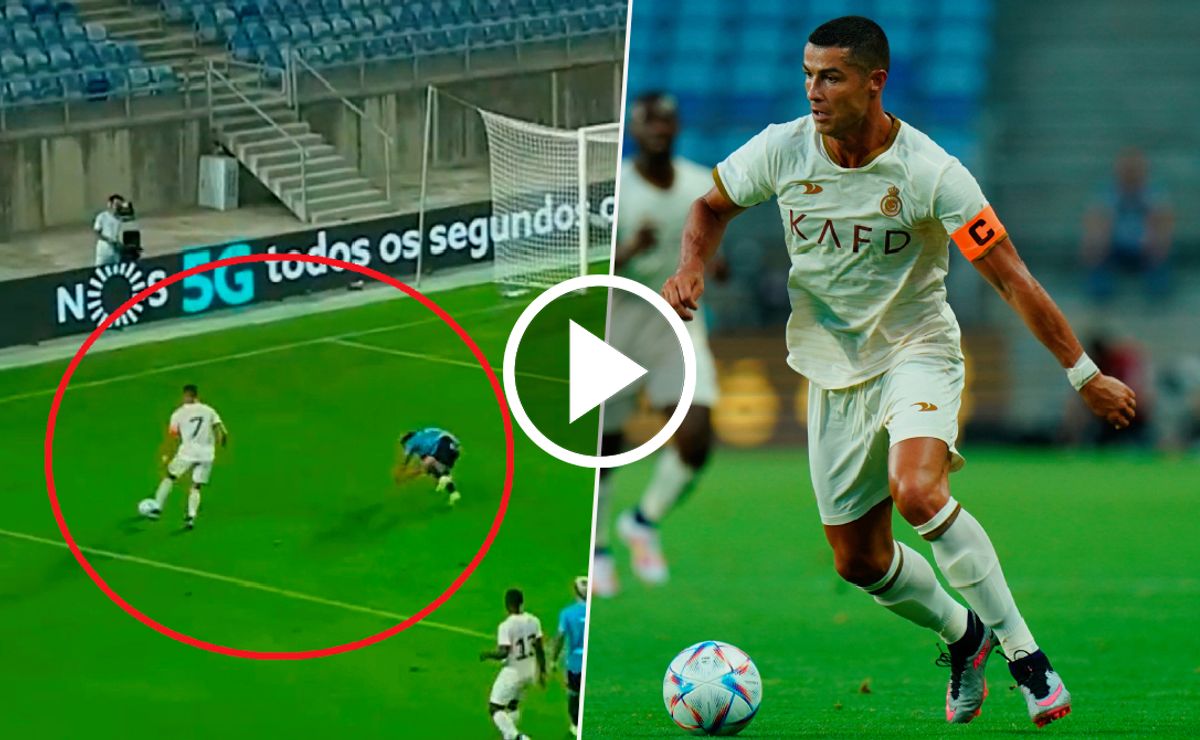 VIDEO | Cristiano Ronaldo HUMILLÓ y dejó en el césped a un defensor