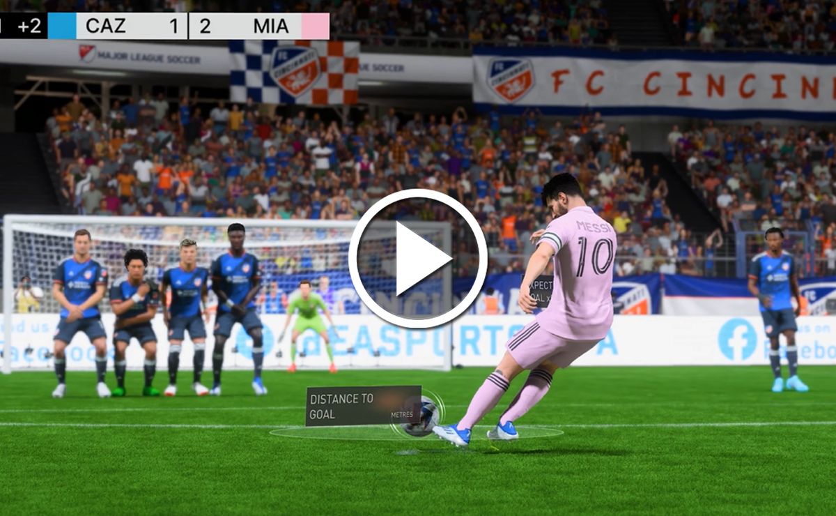 Idéntico Recrean El Golazo De Tiro Libre De Lionel Messi Con El Inter