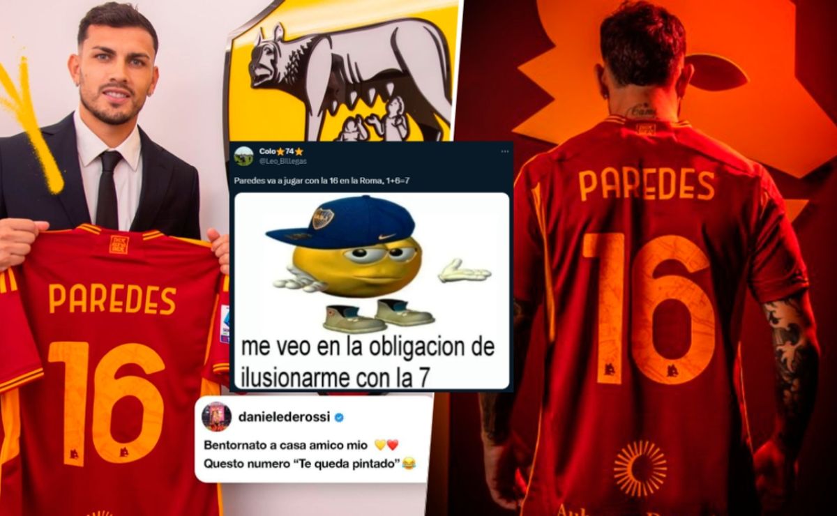 El dorsal de Leandro Paredes en Roma ilusiona a los hinchas de Boca