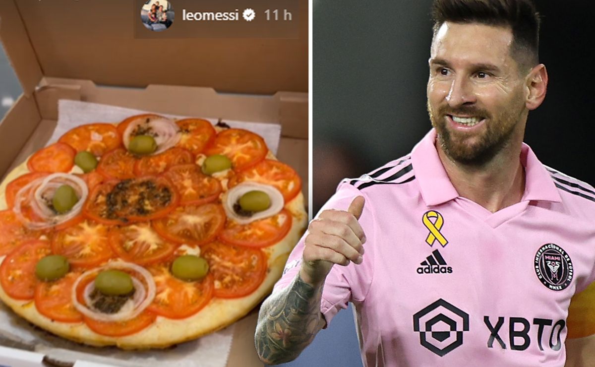 Messi se pidió una pizza bien argenta en Miami y revolucionó las redes ...
