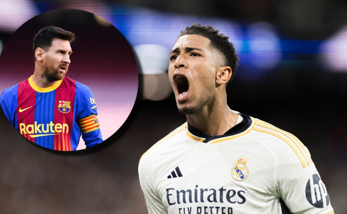 La histórica marca de Messi que Bellingham igualó en el Clásico - Bolavip
