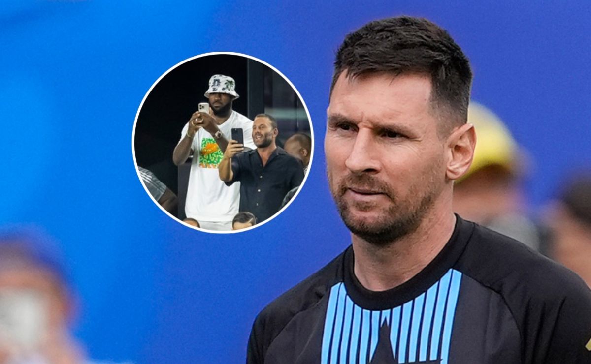 Así reaccionó Messi cuando le mostraron que LeBron James lo estaba ...