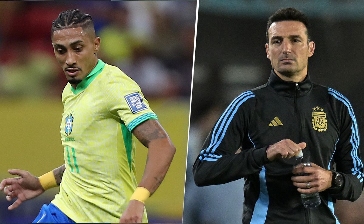 Lionel Scaloni y Raphinha se dieron un sentido abrazo luego del ...