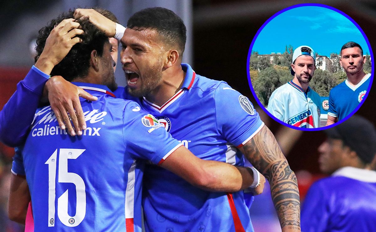 Escobar y Rivero lucen camisetas históricas de Cruz Azul - Vamos Azul