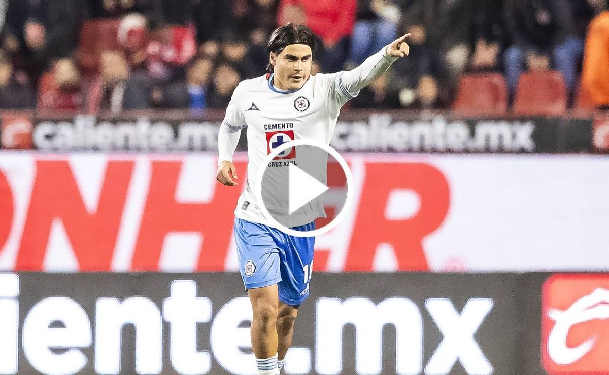 Luka Romero debutó en las redes de Cruz Azul con un GOLAZO vs Xolos