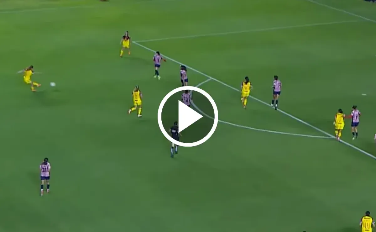 Gol de Nicki Hernández para América Femenil con ayuda de Chivas