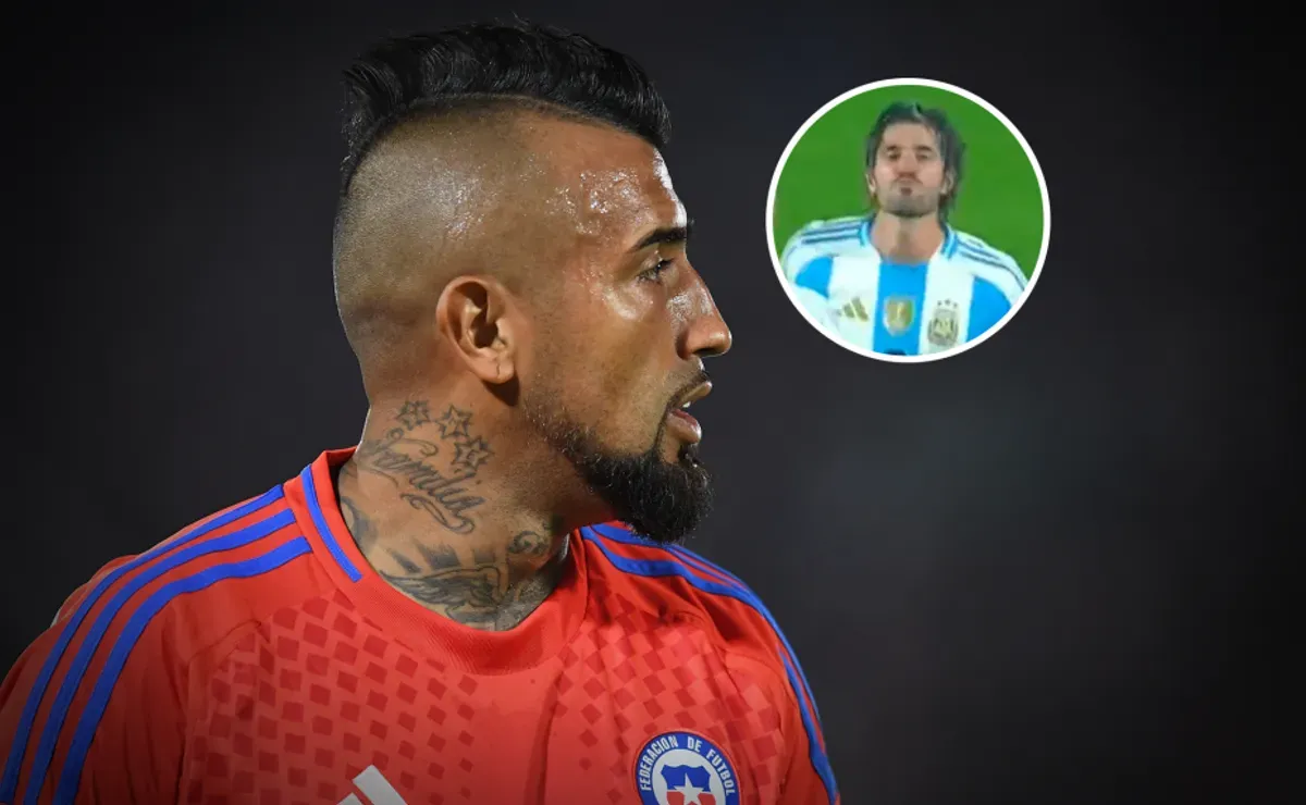 No se vio en TV: De Paul gozó a Vidal tras el gol de Julián Álvarez ...