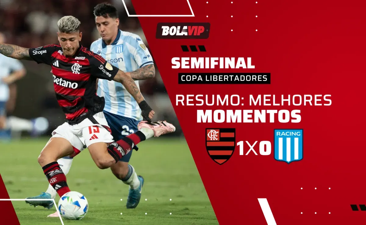 Flamengo 1 x 0 Racing: resumo completo, lances e gol pela Libertadores