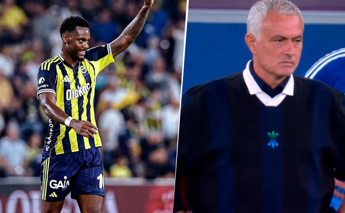 Mourinho enfureció con el gesto de Jhon Durán en el juego contra Benfica en la Champions ...