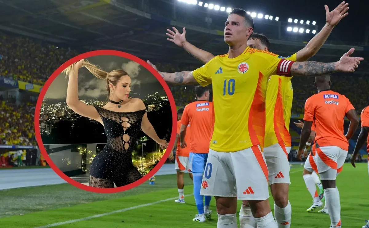 Así celebró la novia de James Rodríguez la clasificación de la ...