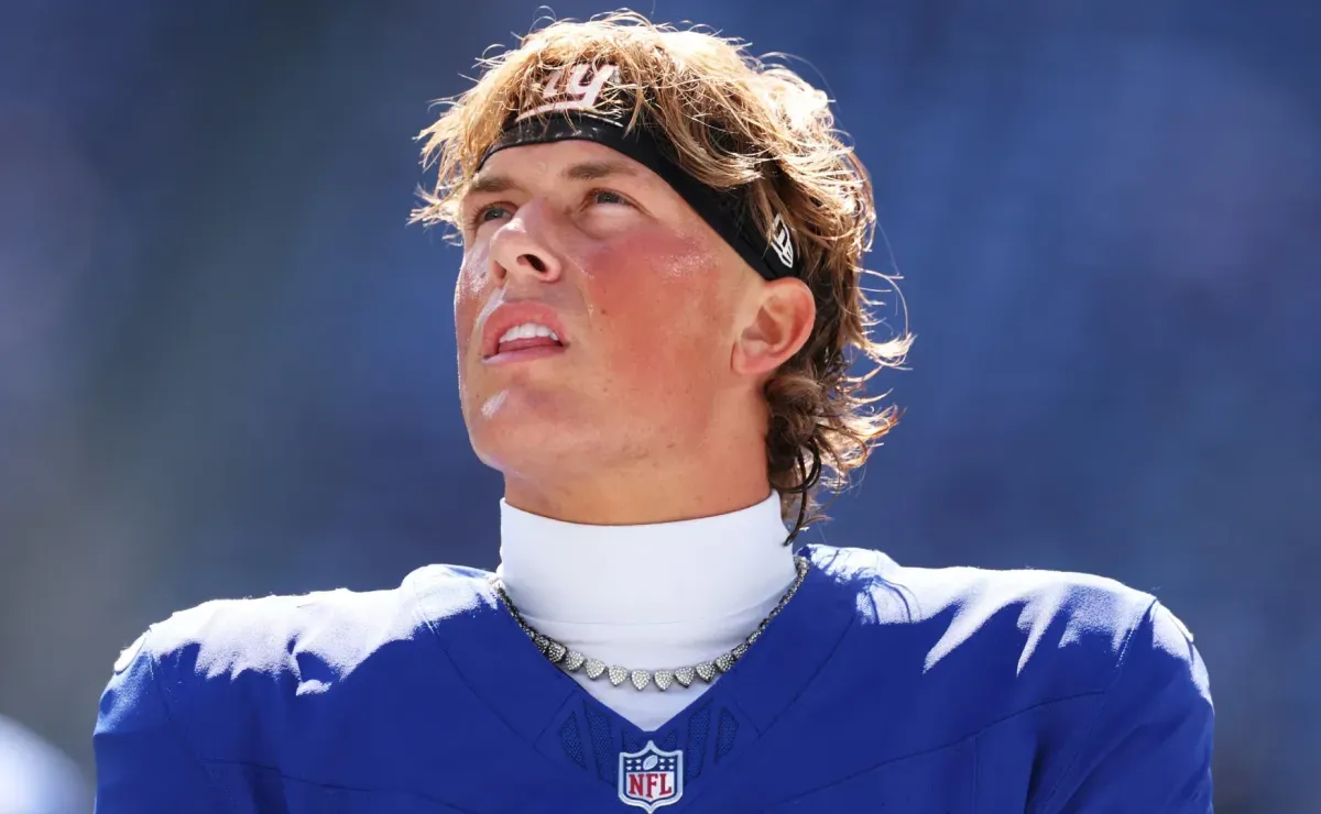 Jaxson Dart remembers Malik Nabers' injury after first NFL win as Giants' starter - Bolavip US