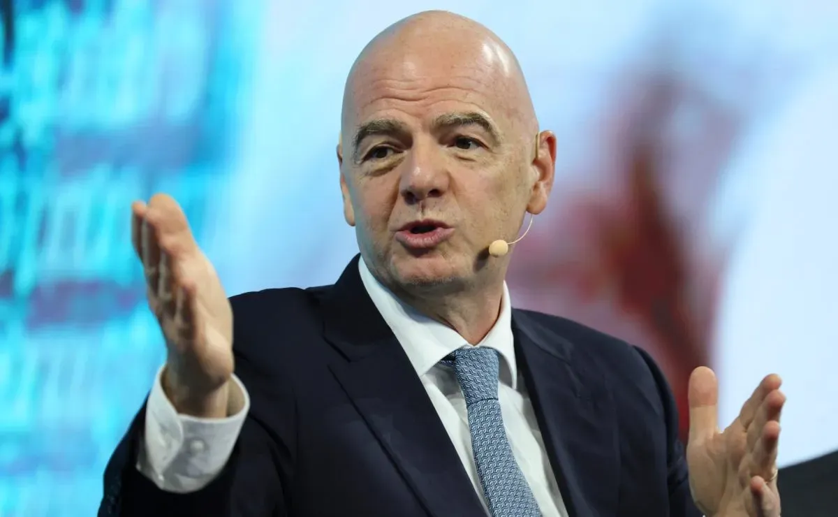 FIFA president Gianni Infantino discusses potential offside rule ...