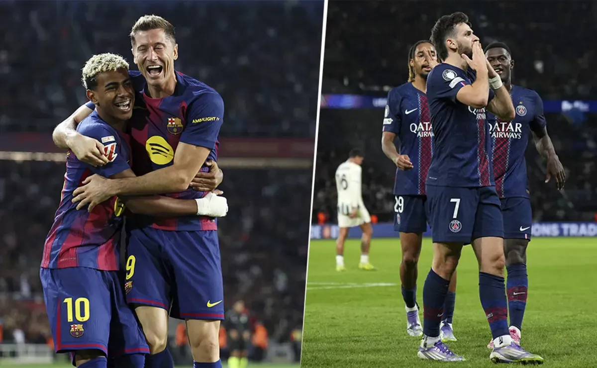 Las alineaciones de Barcelona vs. PSG por la Champions League