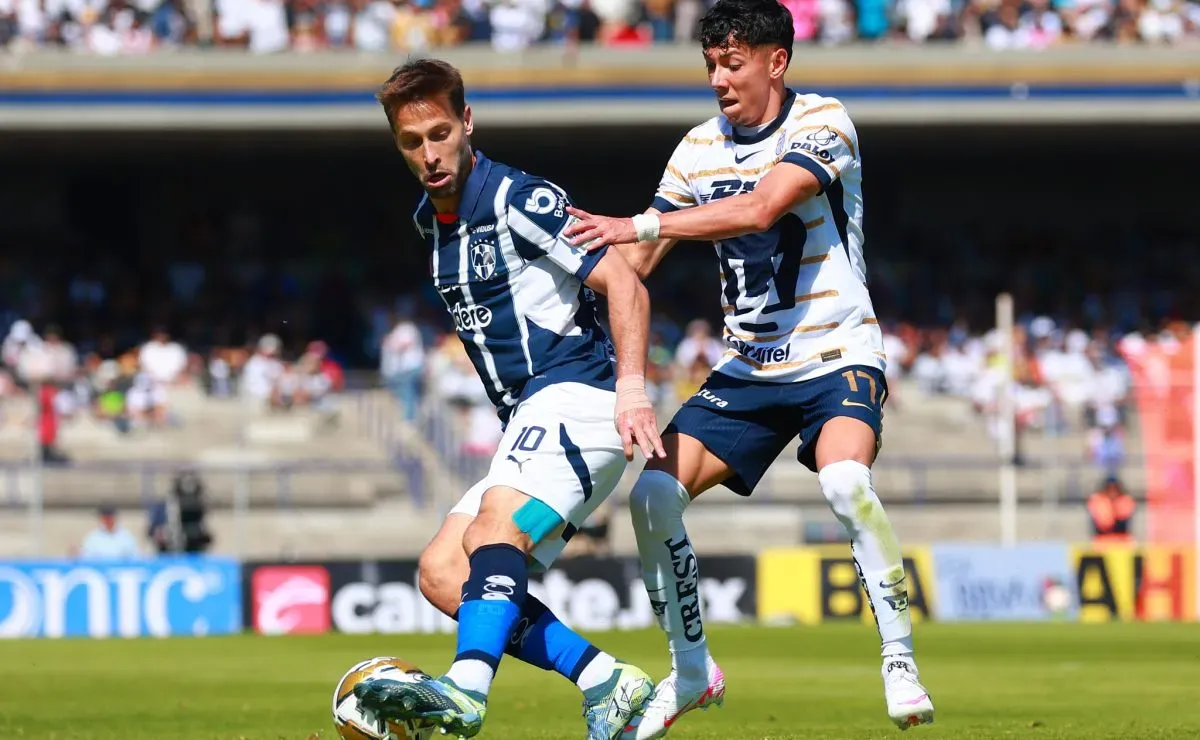 Alineaciones confirmadas de Rayados de Monterrey vs Pumas UNAM