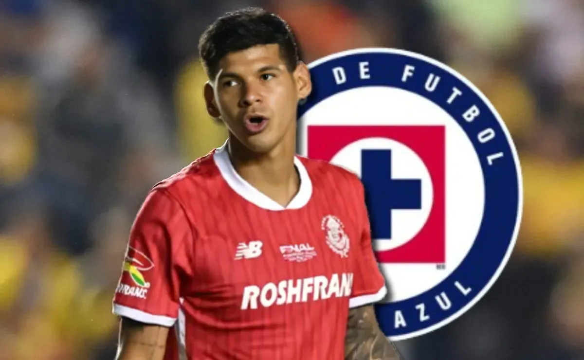 La foto de Robert Morales, campeón en Toluca, con el jersey de Cruz Azul