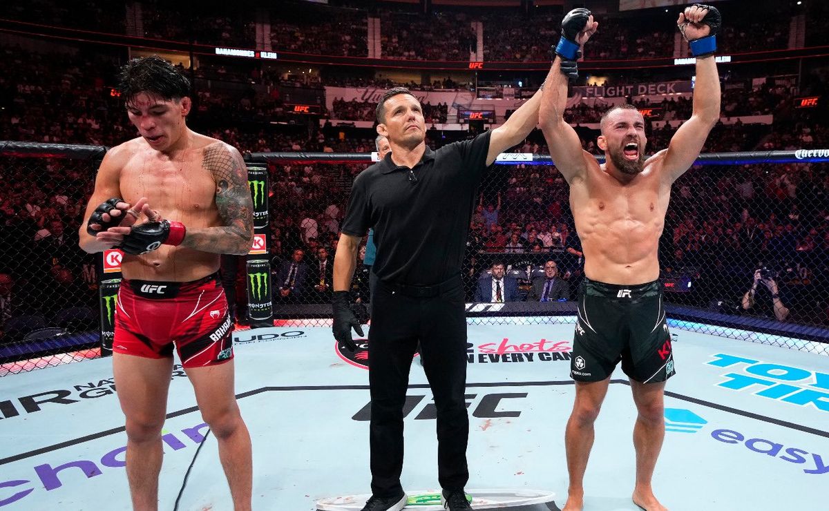 Ignacio Bahamondes cae en el UFC Nashville