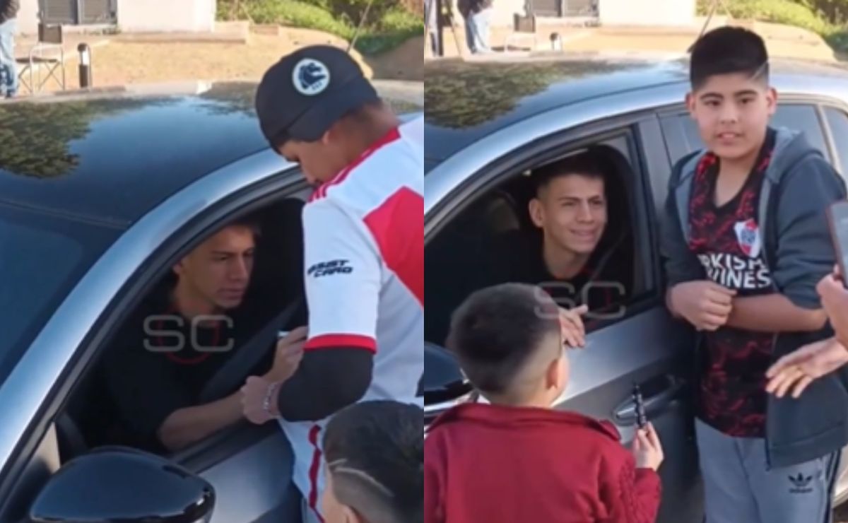 El tierno gesto del Diablito Echeverri con los hinchas de River - La ...