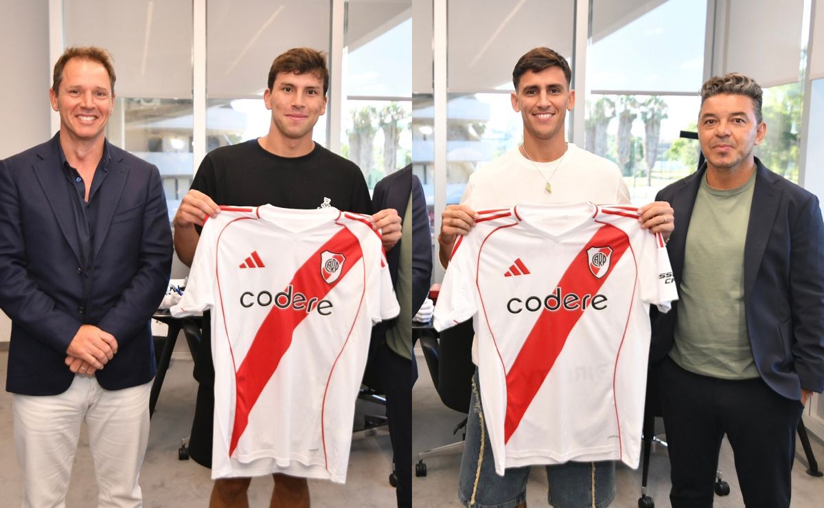 La presentación oficial de Tapia y Rojas, refuerzos de River en 2025