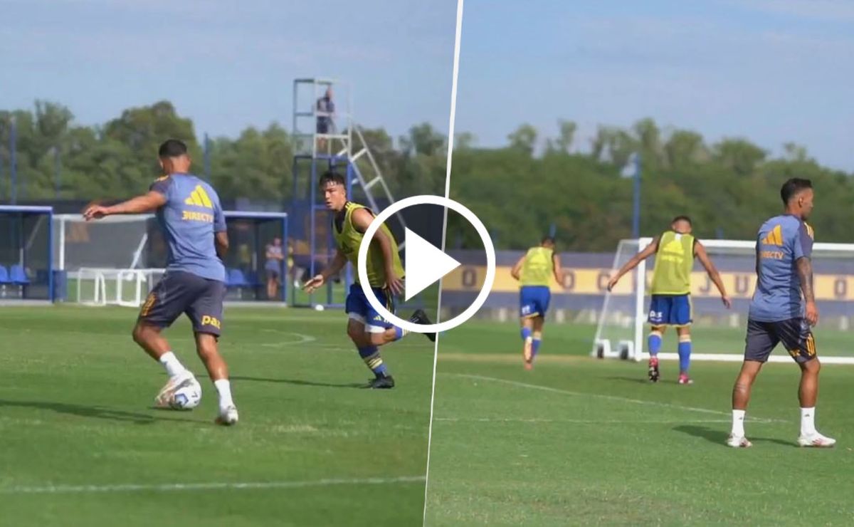 VIDEO | El golazo de Janson en la práctica de Boca que sorprendió a los hinchas