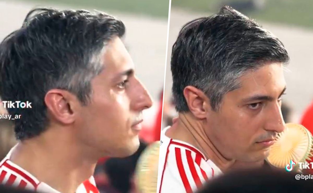 Fue meme: el inesperado aparato que llevó un hincha de River al Monumental