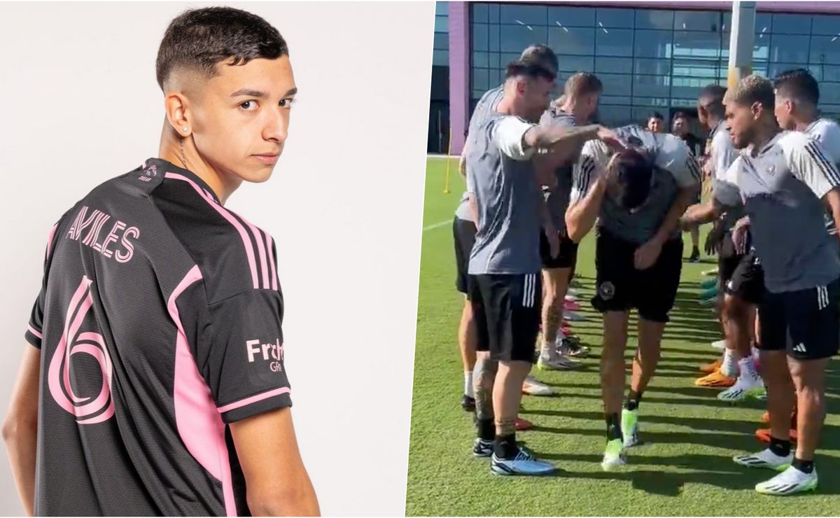 El "chileno" Avilés presentado en Inter Miami: Messi le hizo el pasillo